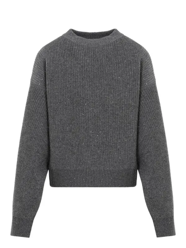 Brunello Cucinelli Crewneck Knitted Jumper - Black