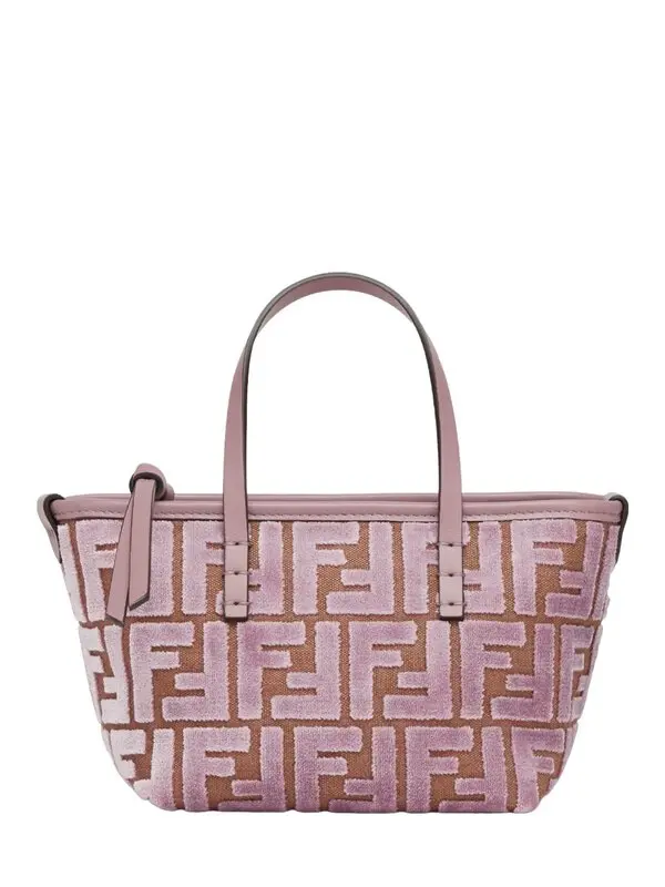 Fendi Roll Monogram Mini Tote Bag - Lavender Pink