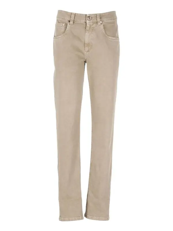 Brunello Cucinelli Straight Jeans - Beige