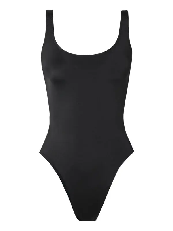 Norma Kamali Sleeveless One-piece Swimsuit With High-slit Legs - Black