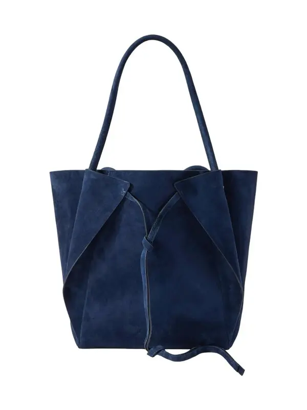 Gabriela Hearst Suede Fringed Handbag - Black