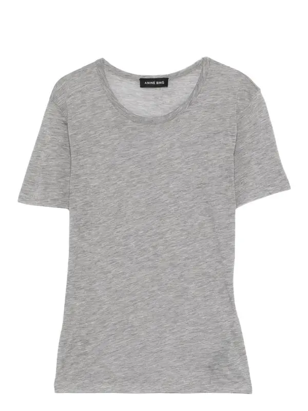 ANINE BING Scoop Neck T-shirt - Gray