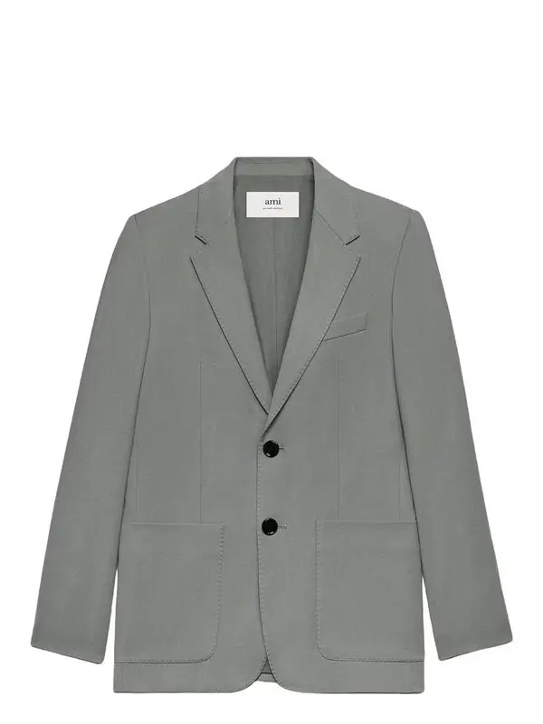 Ami Tailored Single-breasted Blazer - Gray