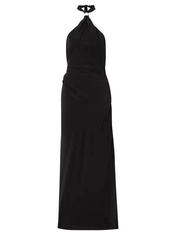 SIR. Rioja Maxi Dress With Pleated Details - Black