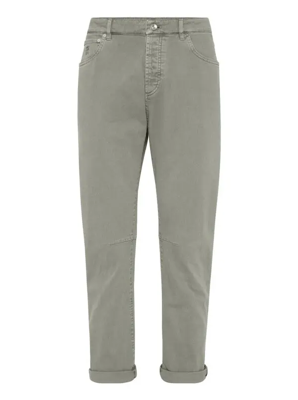 Brunello Cucinelli Slim-fit Dyed Jeans - Green