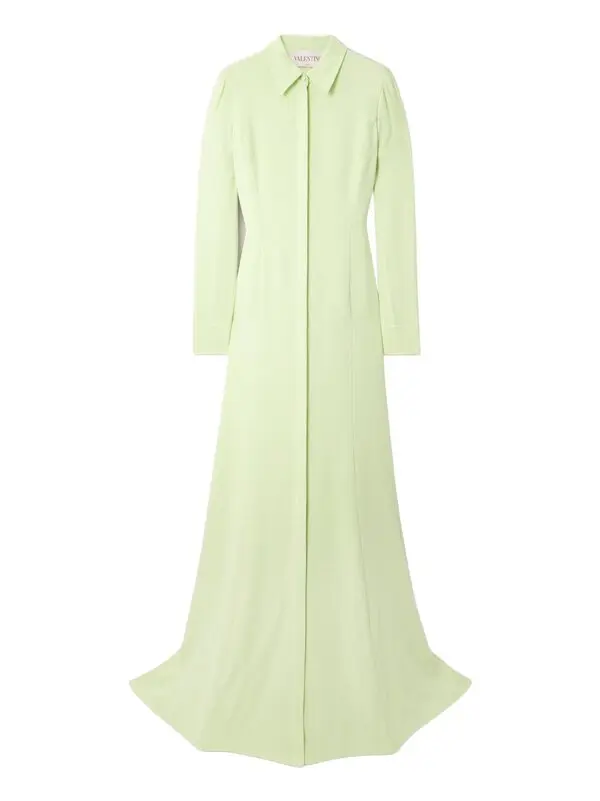 Valentino Garavani Long Sleeve Shirt Dress - Nude