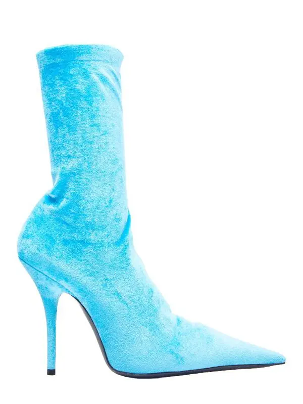 Balenciaga Knife Heeled Ankle Boots - Blue