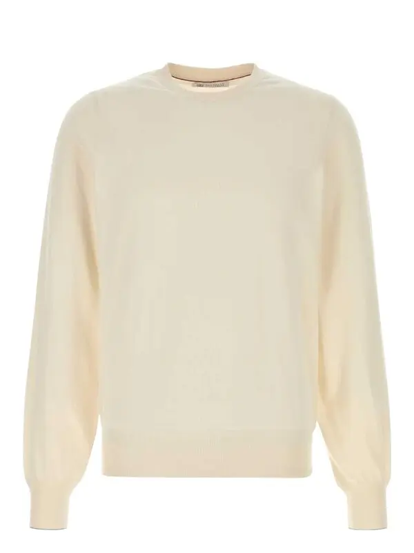 Brunello Cucinelli Crew Neck Knitted Sweater - Nude