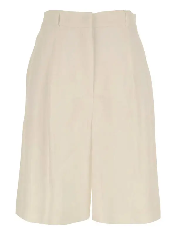 Max Mara Belt Loop Shorts - Beige
