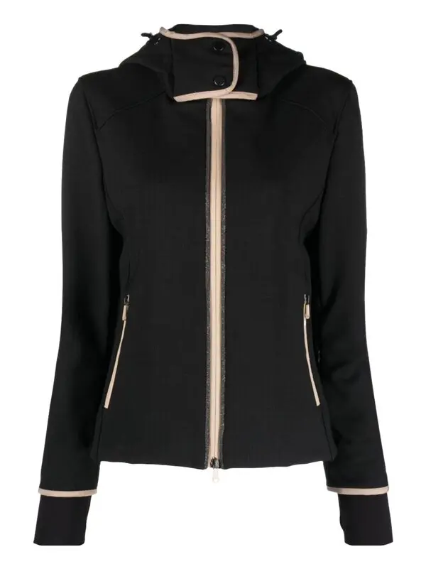 Brunello Cucinelli Hooded Virgin Wool Jacket - Black
