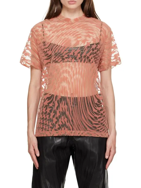 MUGLER Short-sleeved T-shirt - Pink