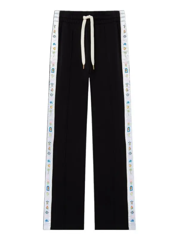 Casablanca Logo Detailed Casual Pants - Black