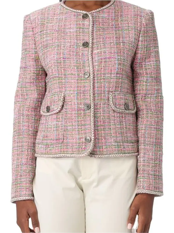 Etro Button-up Tweed Jacket - Nude