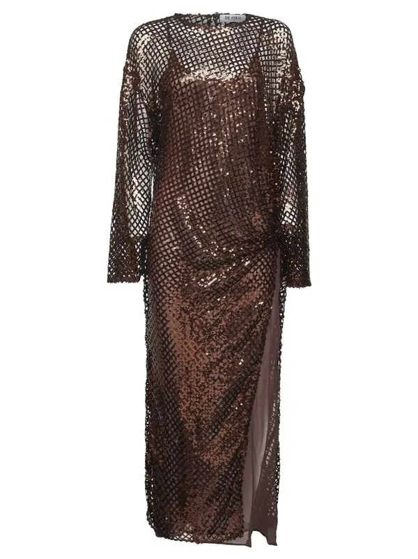 Attico Long Sleeve Dress - Black