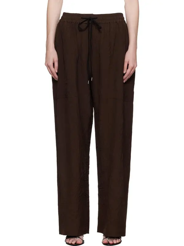 Studio Nicholson Capel Pleated Twill Trousers - Black