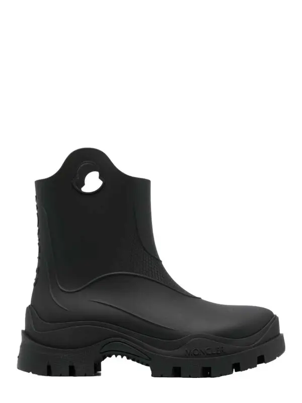 Moncler Round Toe Pull-on Boots - Black