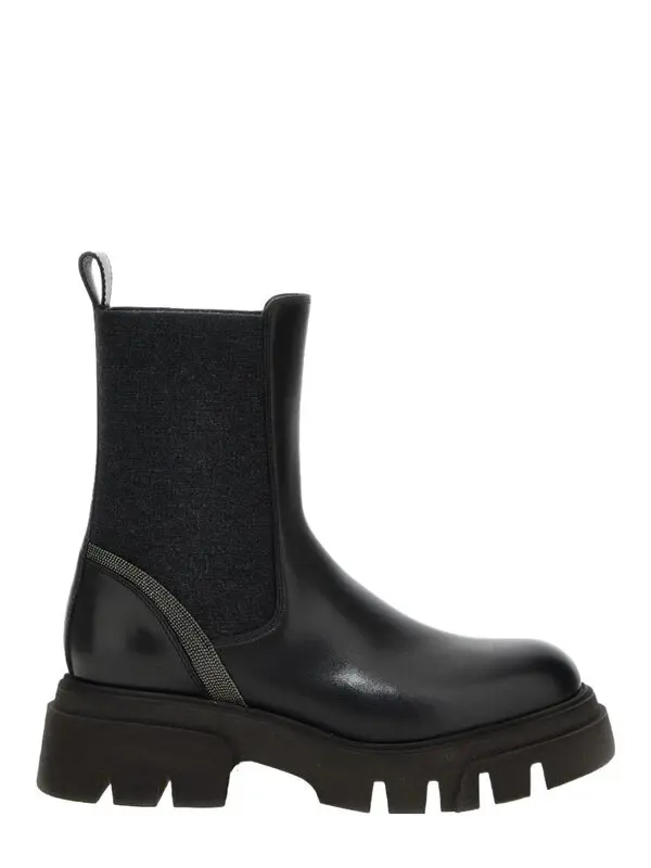Brunello Cucinelli Embellished Ankle Boots - Black