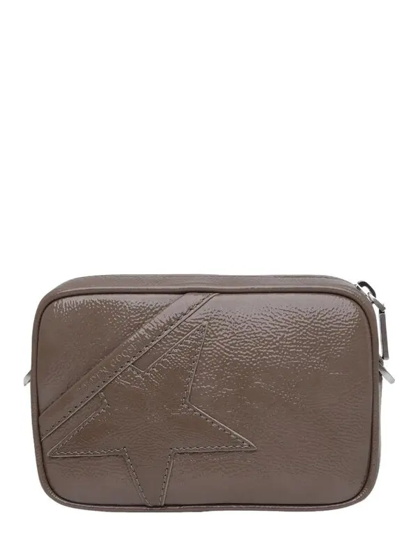 GOLDEN GOOSE Star Patch Zipped Camera Bag - Brown