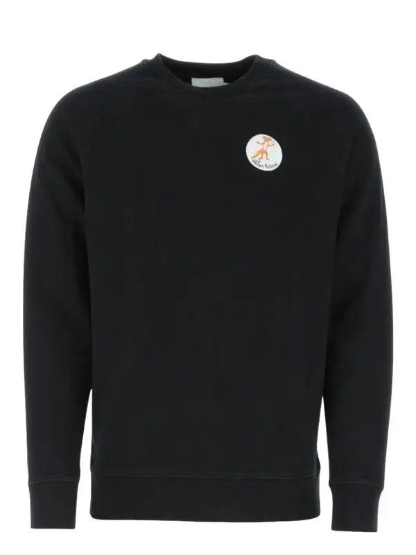 Maison Kitsuné Chest Logo Detail Jumper - Black