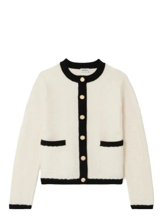 Simkhai Long-sleeved Knitted Cardigan - Ivory