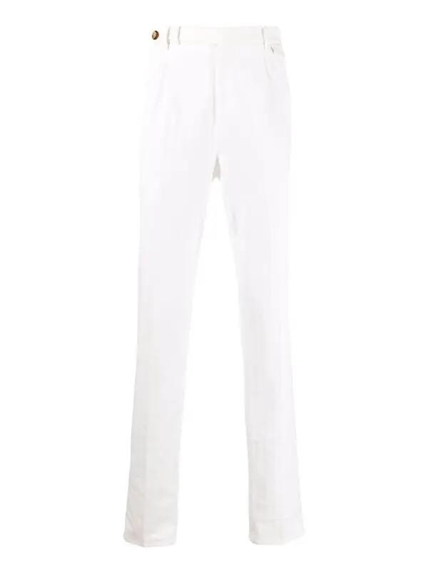 Brunello Cucinelli Tailored Straight-leg Trousers - White