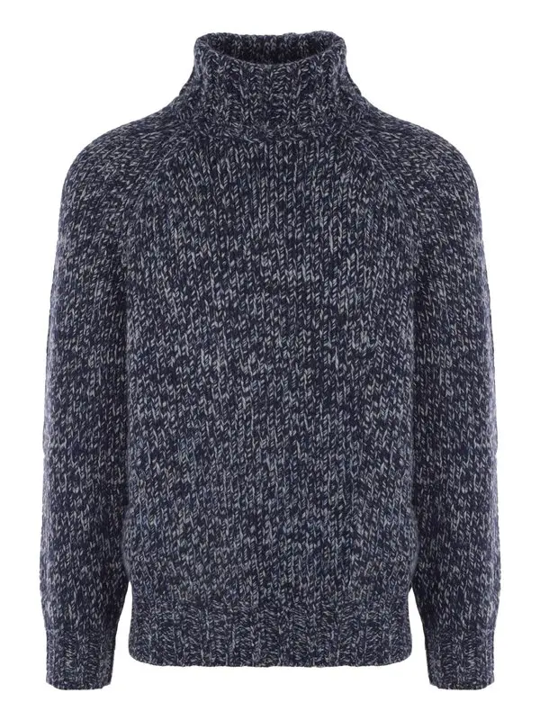 Brunello Cucinelli High Neck Long Sleeve Knitted Jumper - Black