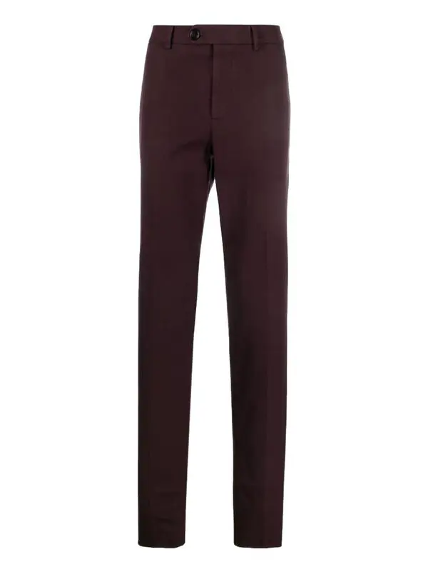 Brunello Cucinelli Straight-leg Cotton Trousers - Black