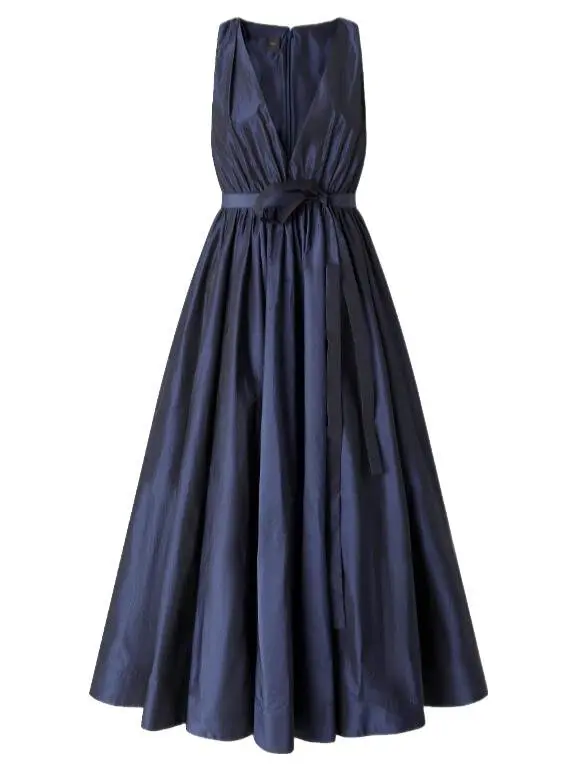 Pinko Belted Midi Dress - Blue