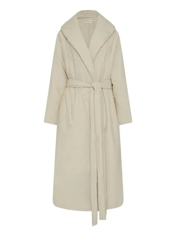 THE ROW Francine Long Tunic Coat - Nude