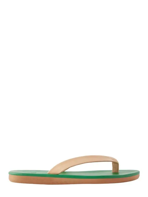 ANCIENT GREEK SANDALS Saionara Leather Flip-flops - Brown