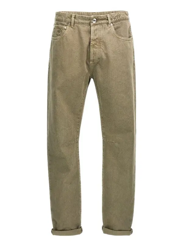 Brunello Cucinelli Straight Leg Jeans - Green