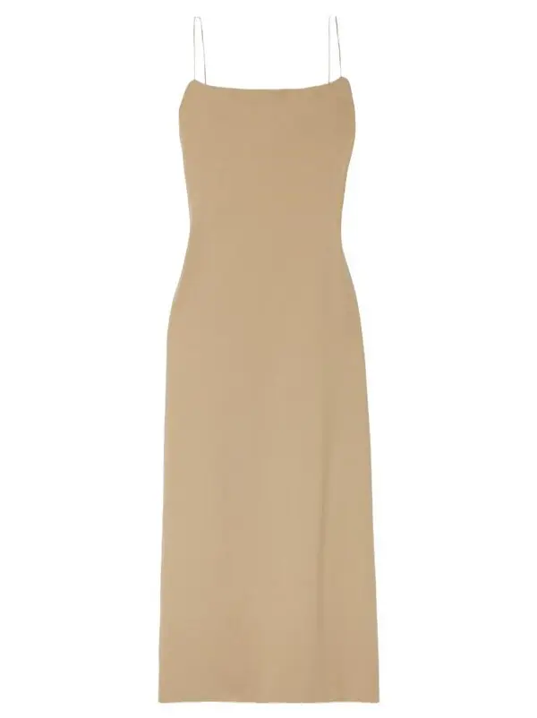 THE ROW Haku Sleeveless Square Neck Dress - No