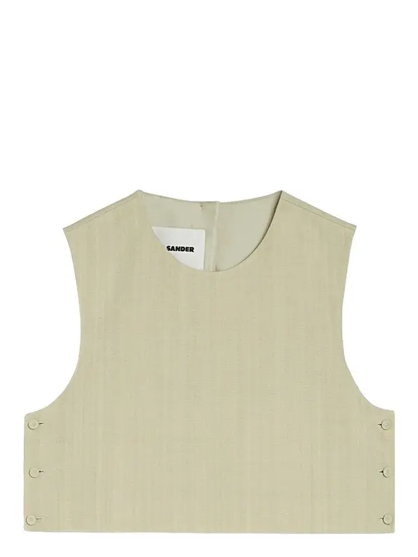 JIL SANDER Crew-neck Vest - Lime Green
