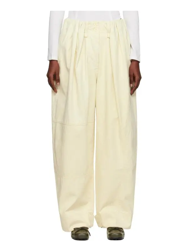 OPEN YY Full Gather Pants - Yellow
