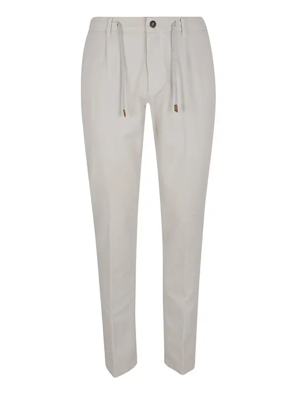 Eleventy Drawstring Waist Casual Pants - Gray