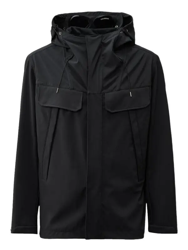 C.P. COMPANY Medium Jacket With Goggle Hood - Blue