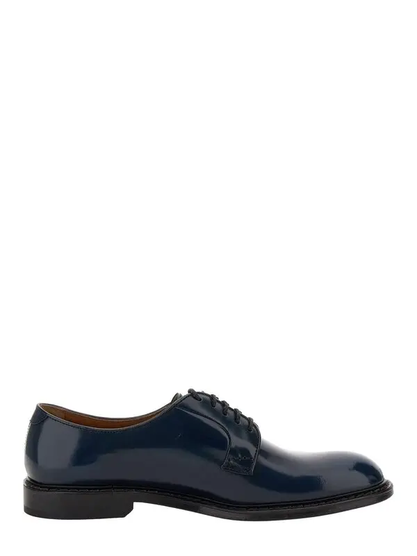 DOUCAL'S Lace Up Round Toe Shoes - Blue