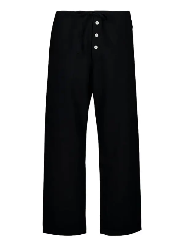 BODE Astor Drawstring Casual Pants - Black