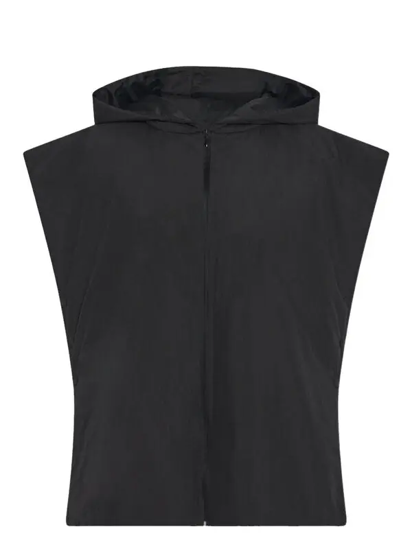 THE ROW Ledan Hooded Zipper Jacket - Black