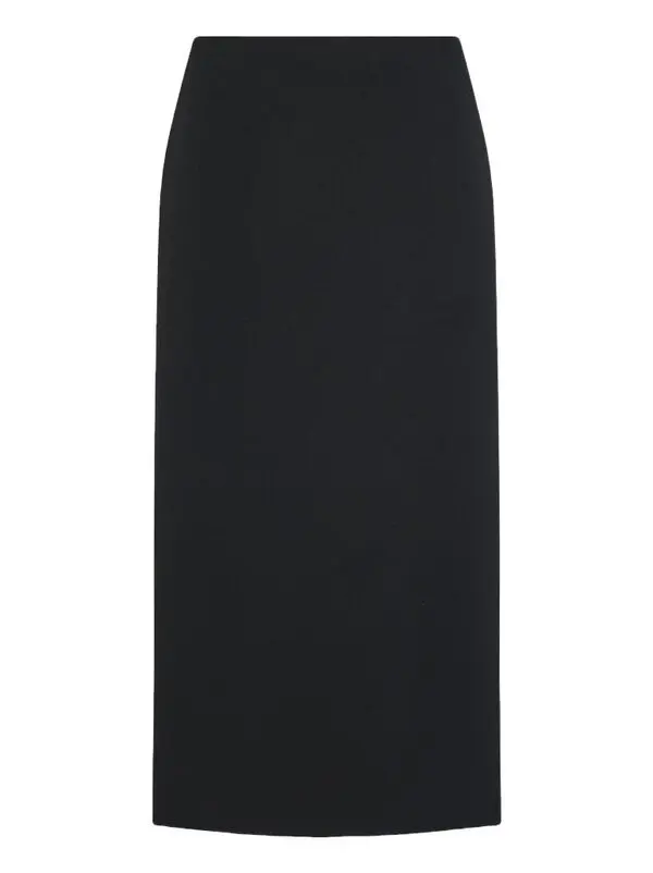 THE ROW Kassie Wool Skirt - Black