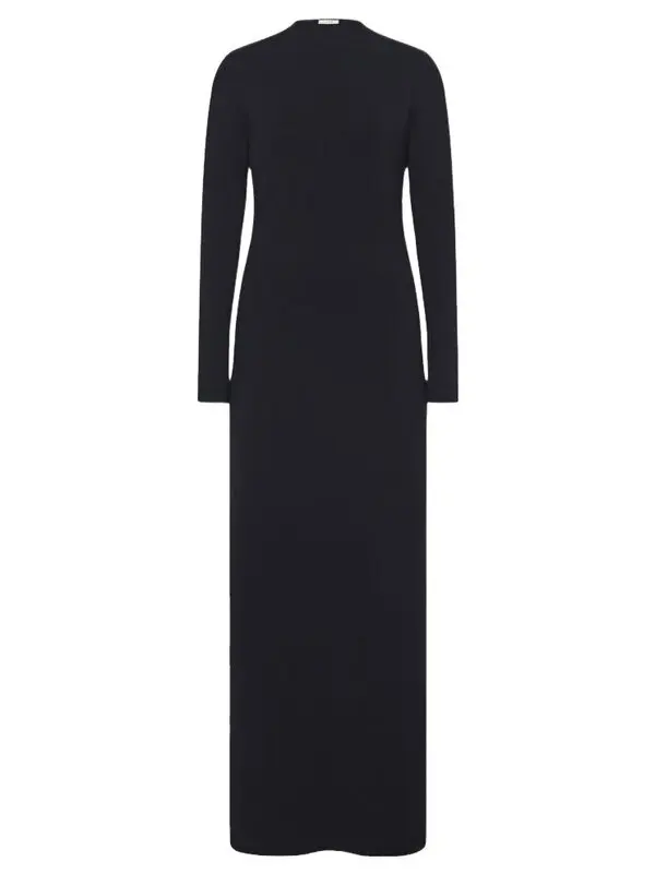 THE ROW Wai Long Sleeve Dress - Black