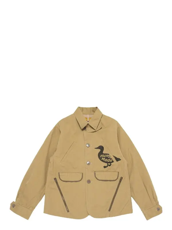 HUMAN MADE Logo Utility Jacket - Light Brown