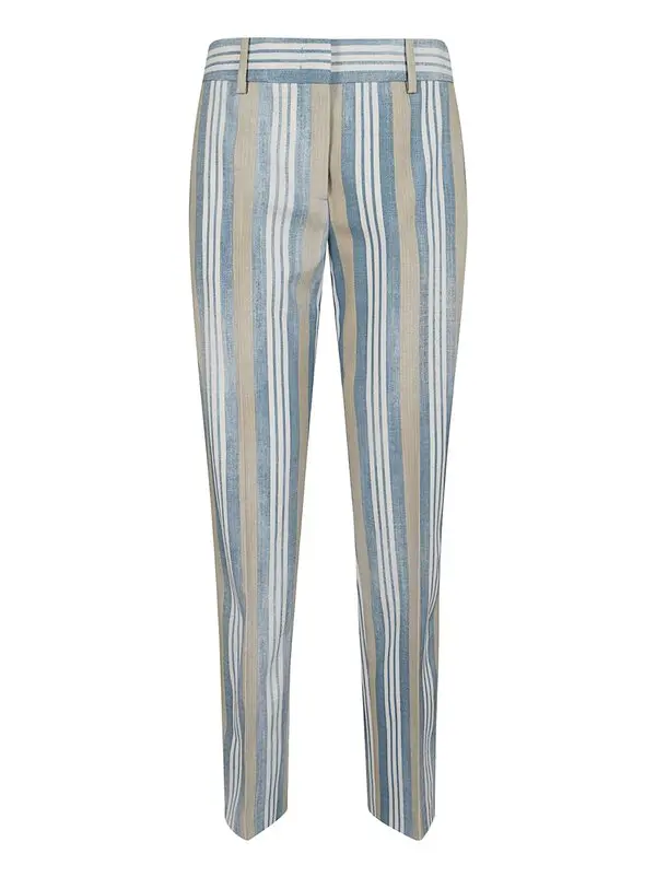 Ermanno Scervino Striped Tailored Pants - Gray