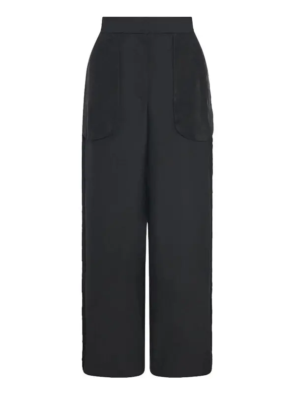 THE ROW Claudiu Wool And Mohair Casual Pants - Black