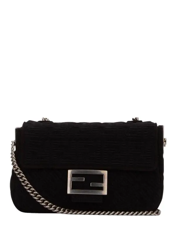 Fendi Baguette Medium Shoulder Bag - Black