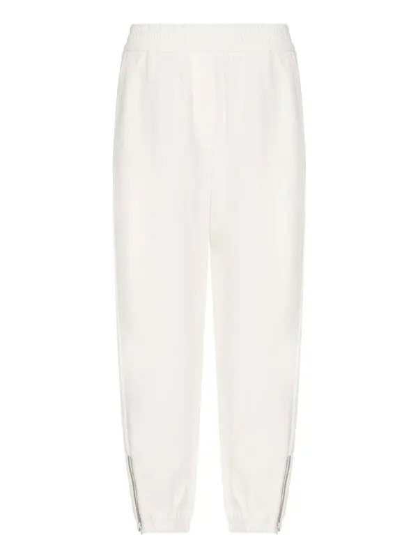 Brunello Cucinelli Monile Detailed Sweatpants - White