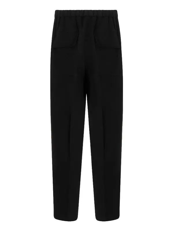 JIL SANDER Elasticated Straight-leg Trousers - Black