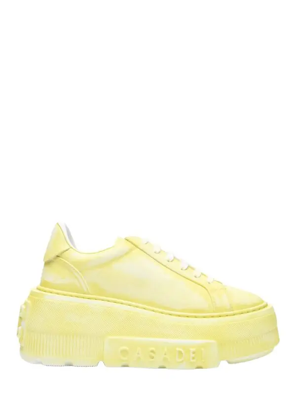 Casadei Nexus Painting Platform Low-top Sneakers - Yellow