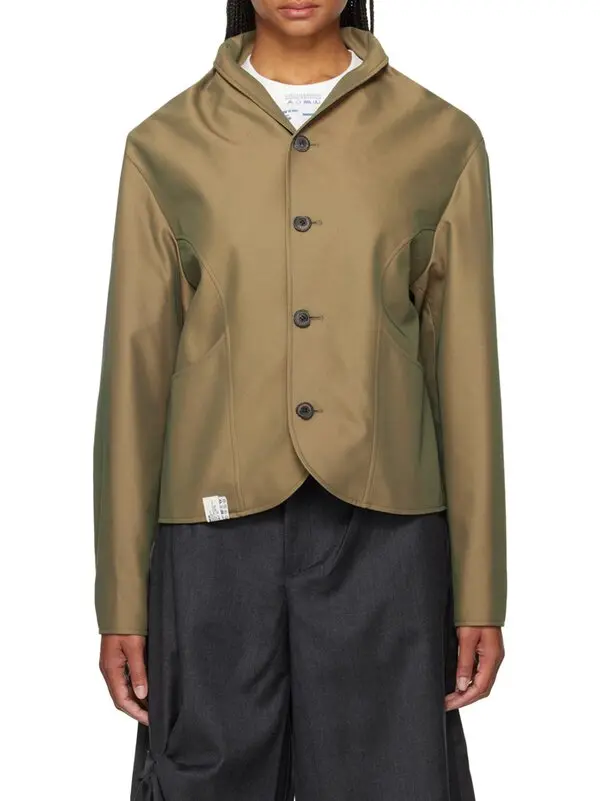 ADER ERROR Button Long Sleeve Casual Jacket - Brown