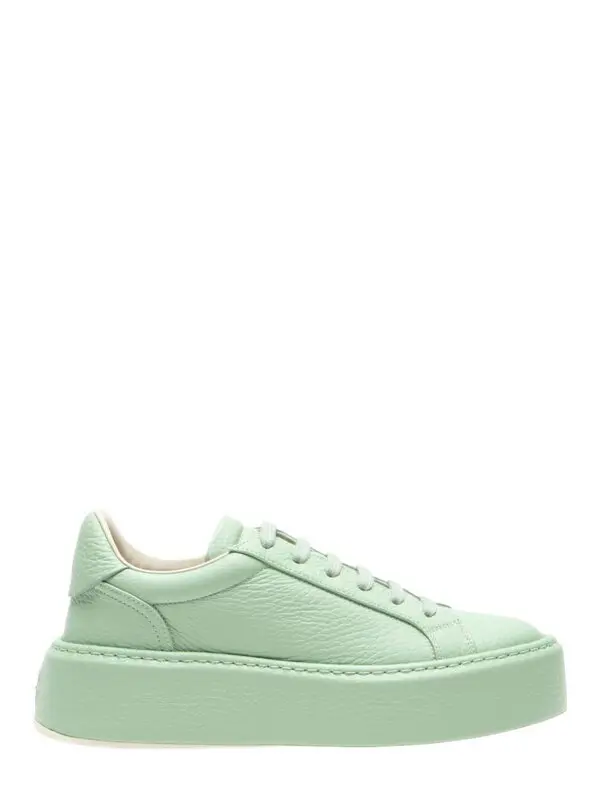 Casadei I-box Platform Low-top Sneakers - Sage